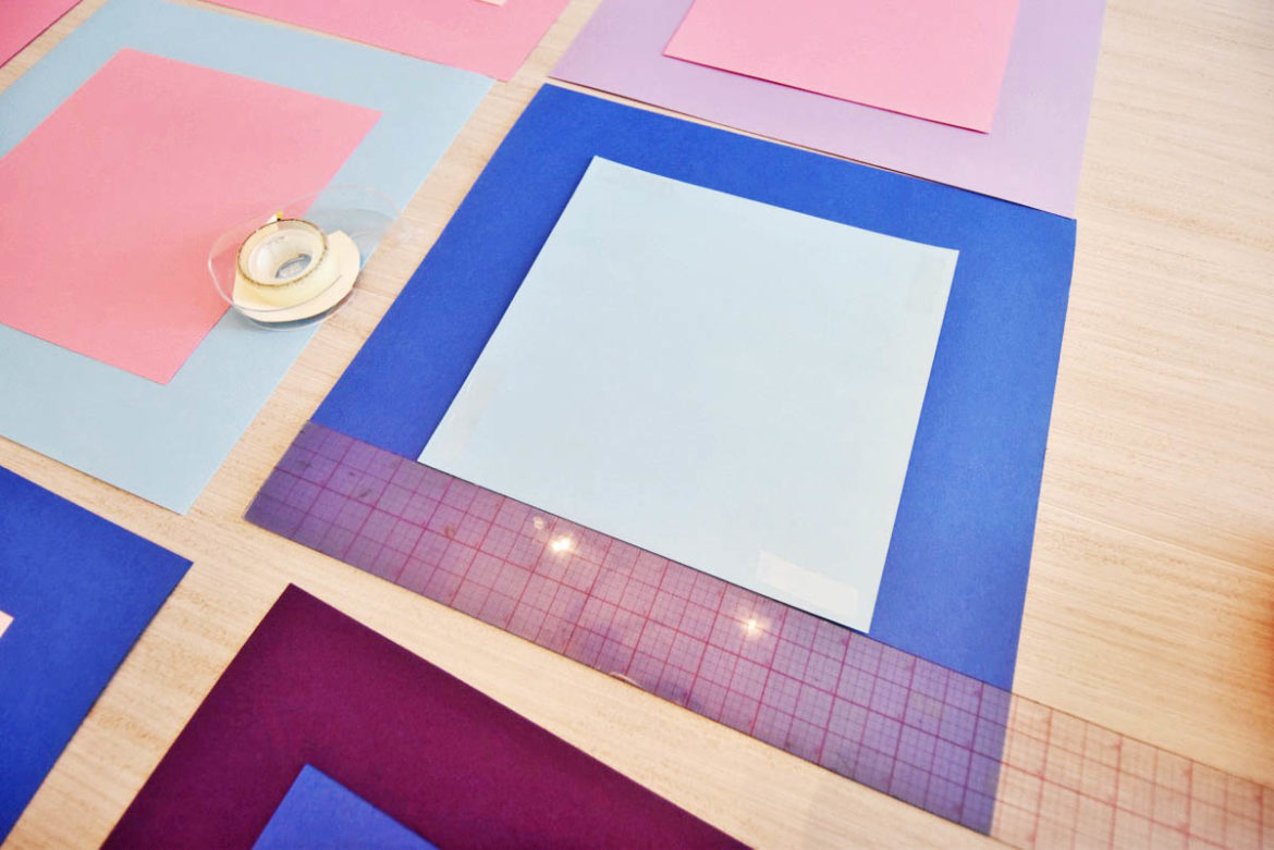 DIY Color Block Wall Art • theStyleSafari